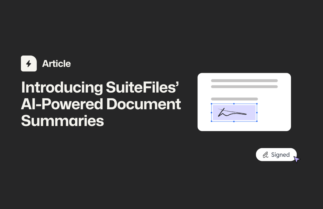 Introducing SuiteFiles’ AI-Powered Document Summaries | SuiteFiles